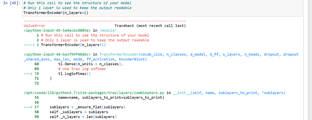 C4 W3 Exercise 4 Logsoftmax Error Nlp With Attention Models Deeplearning Ai