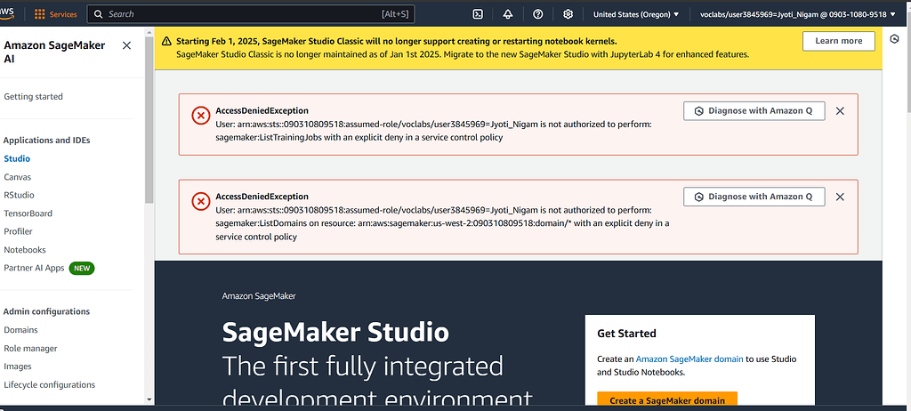 Unable to accesslabs - Generative AI with Large Language Models - DeepLearning.AI