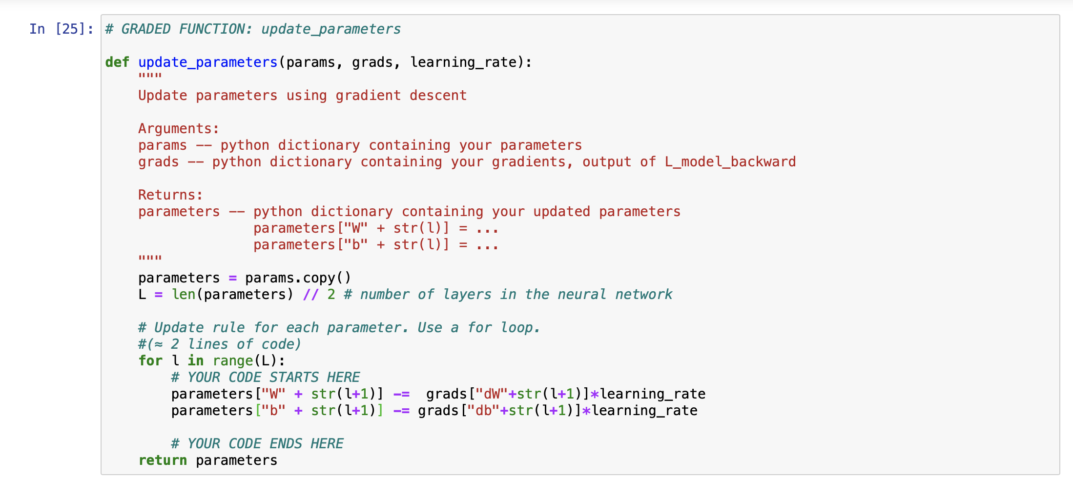 Use Gives Wrong Result And Does Not Pass The Test Neural Networks And Deep Learning