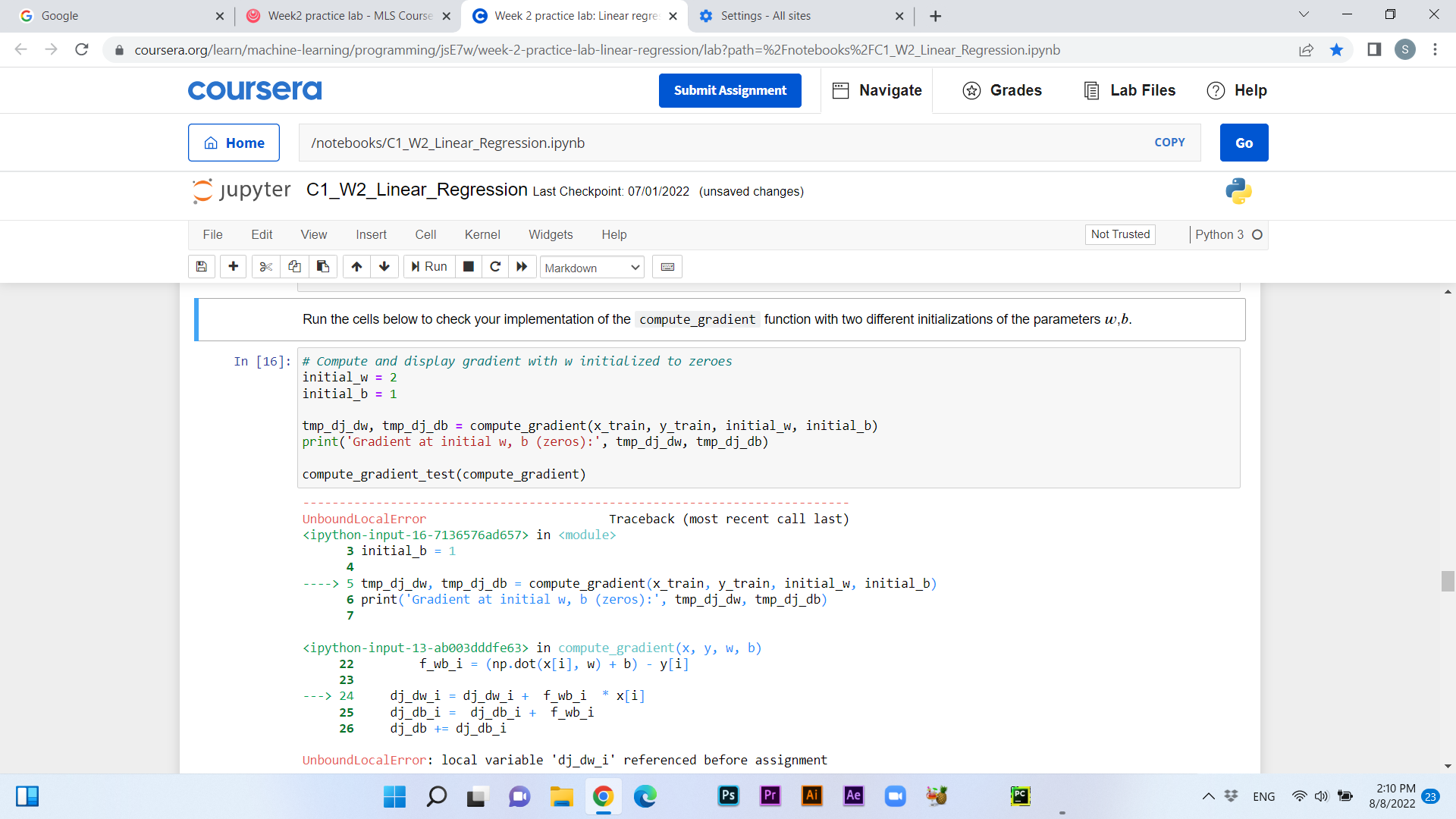 Week2 Practice Lab Supervised Ml Regression And Classification Deeplearning Ai