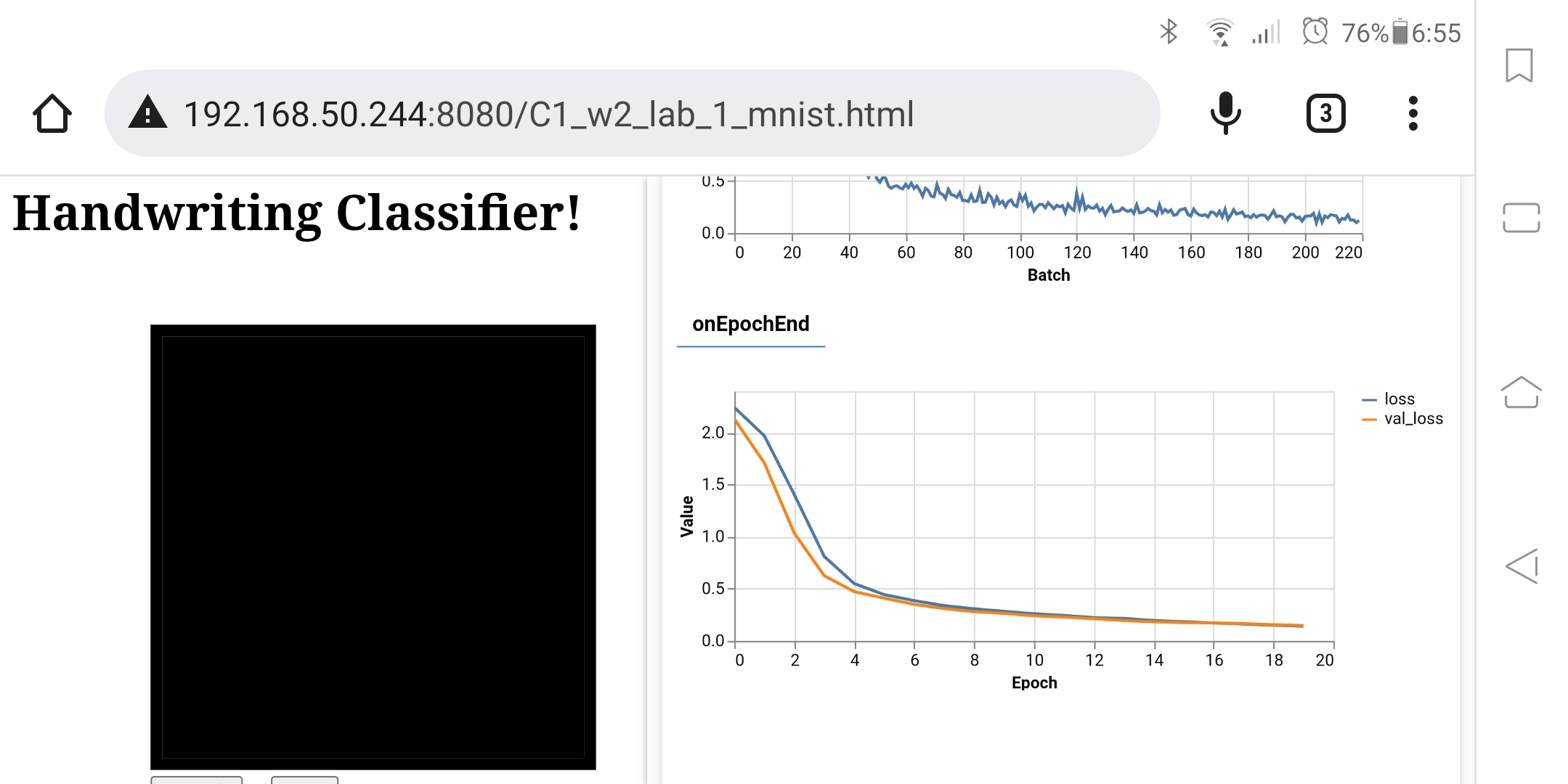 C1 W2 Lab 1 Mnist Strange Behavior Browser Based Models With Tensorflow Js Deeplearning Ai