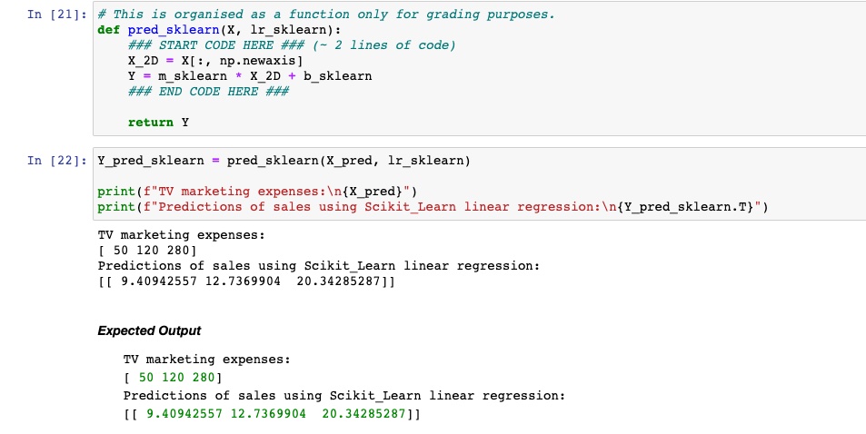 For Loop Exercise 3 Week 2 Calculus For Machine Learning And Data Science Deeplearning Ai