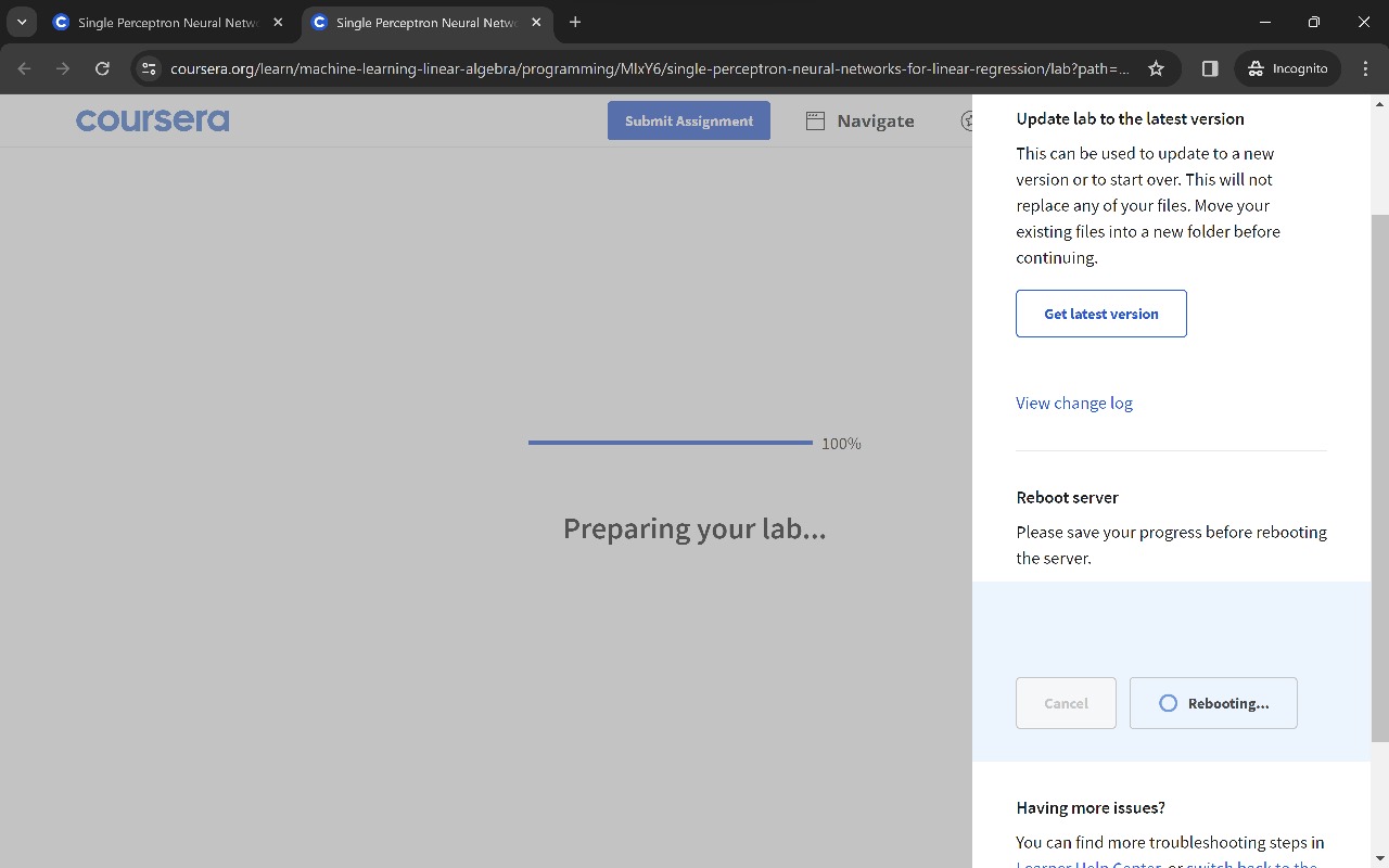 Exercise 4 - C1_W3_Assignment - Page 2 - Linear Algebra for Machine Learning and Data Sc ...