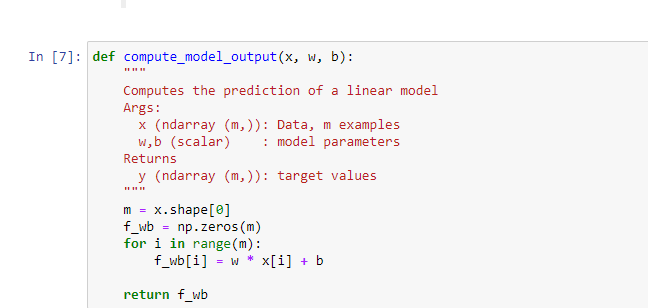 C1 W1 Lab02 Model Representation Supervised Ml Regression And Classification Deeplearning Ai