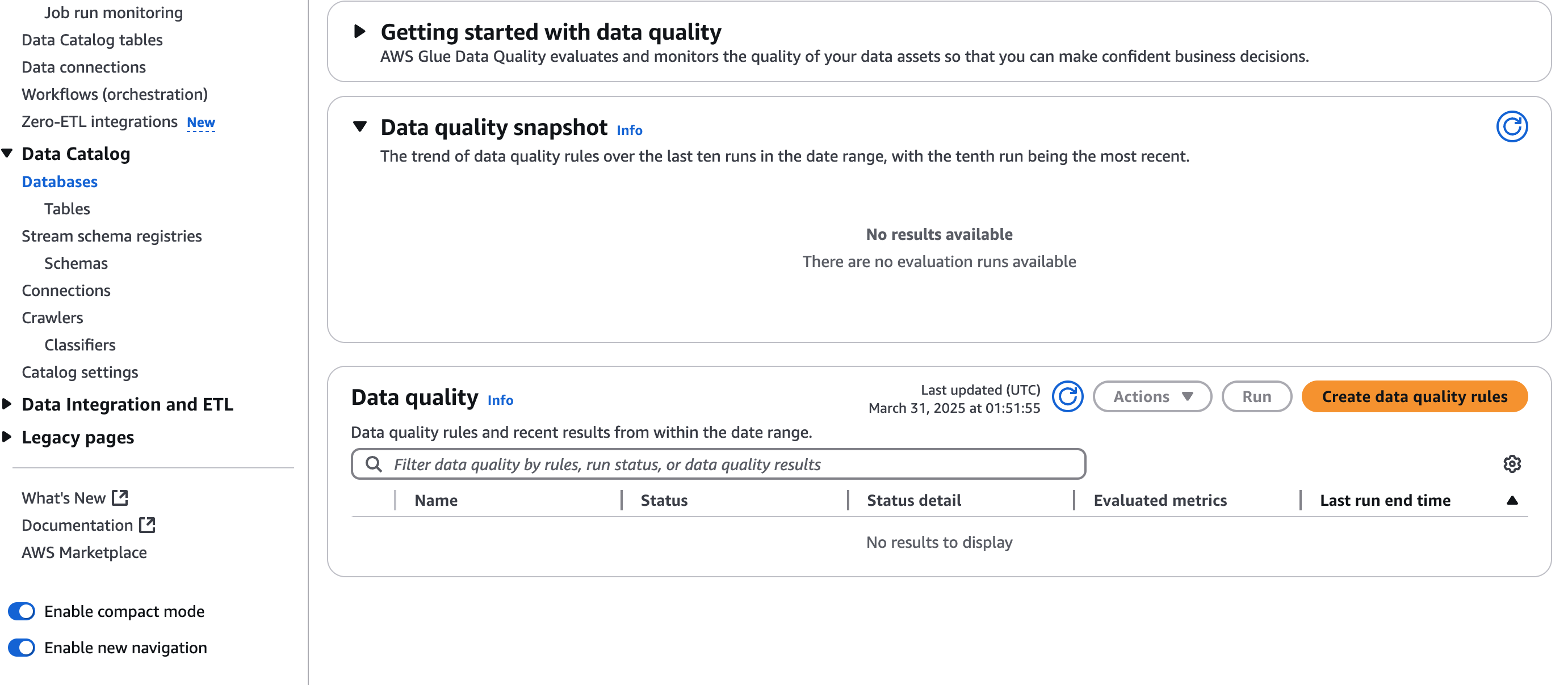 Capstone Project Part 2 - Glue Data Quality Rulesets Already Exist - Page 2 - Data Modeling ...