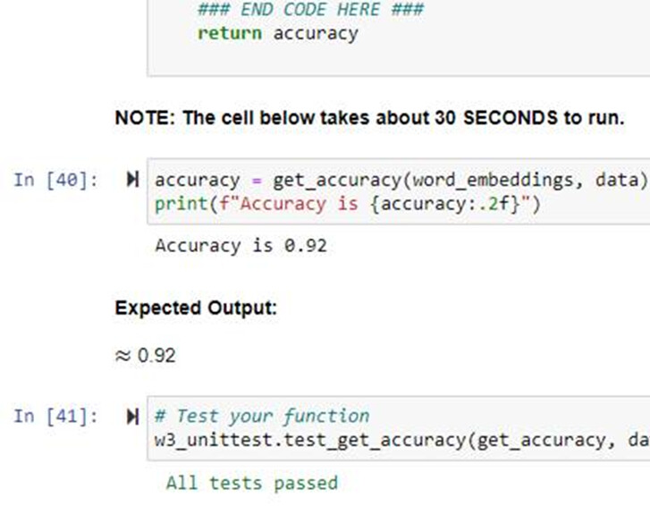 Wrong Grading Of Assessment Nlp With Classification And Vector Spaces Deeplearning Ai