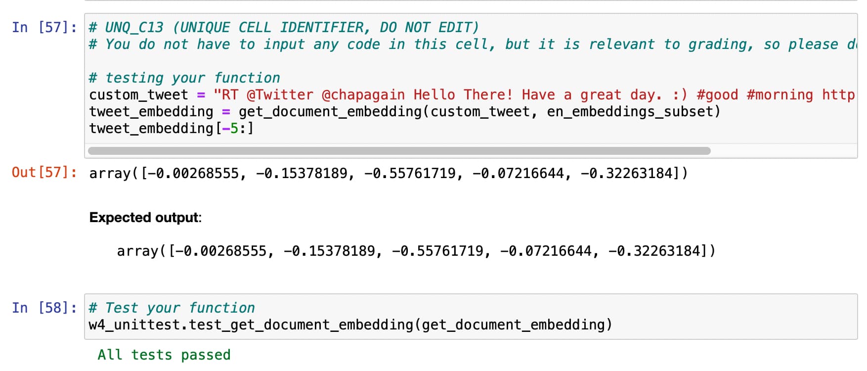 C3 And C4 Lab Grading Issues Nlp With Classification And Vector Spaces Deeplearningai 6318