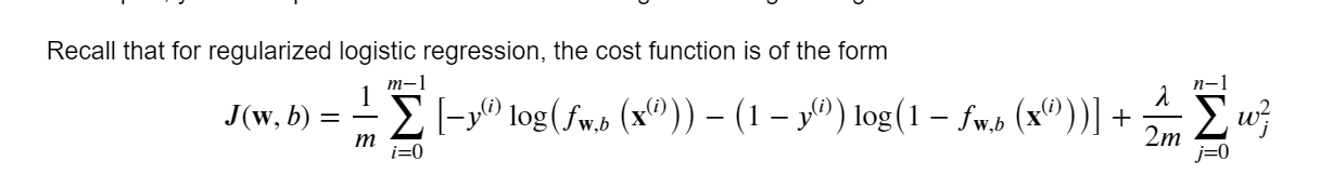 Regularized logistic regression - Supervised ML: Regression and ... Regularized logistic regression - Supervised ML: Regression and ...