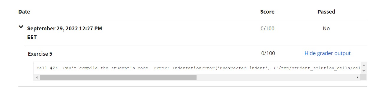 Course 5 week 2 assignment 2 grader problem - Sequence Models - DeepLearning.AI