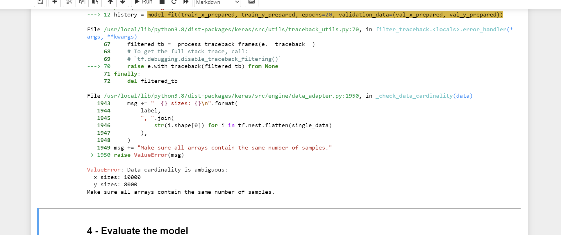 C3W1 model.fit() function - NLP with Sequence Models - DeepLearning.AI C3W1 model.fit() function - NLP with Sequence Models - DeepLearning.AI