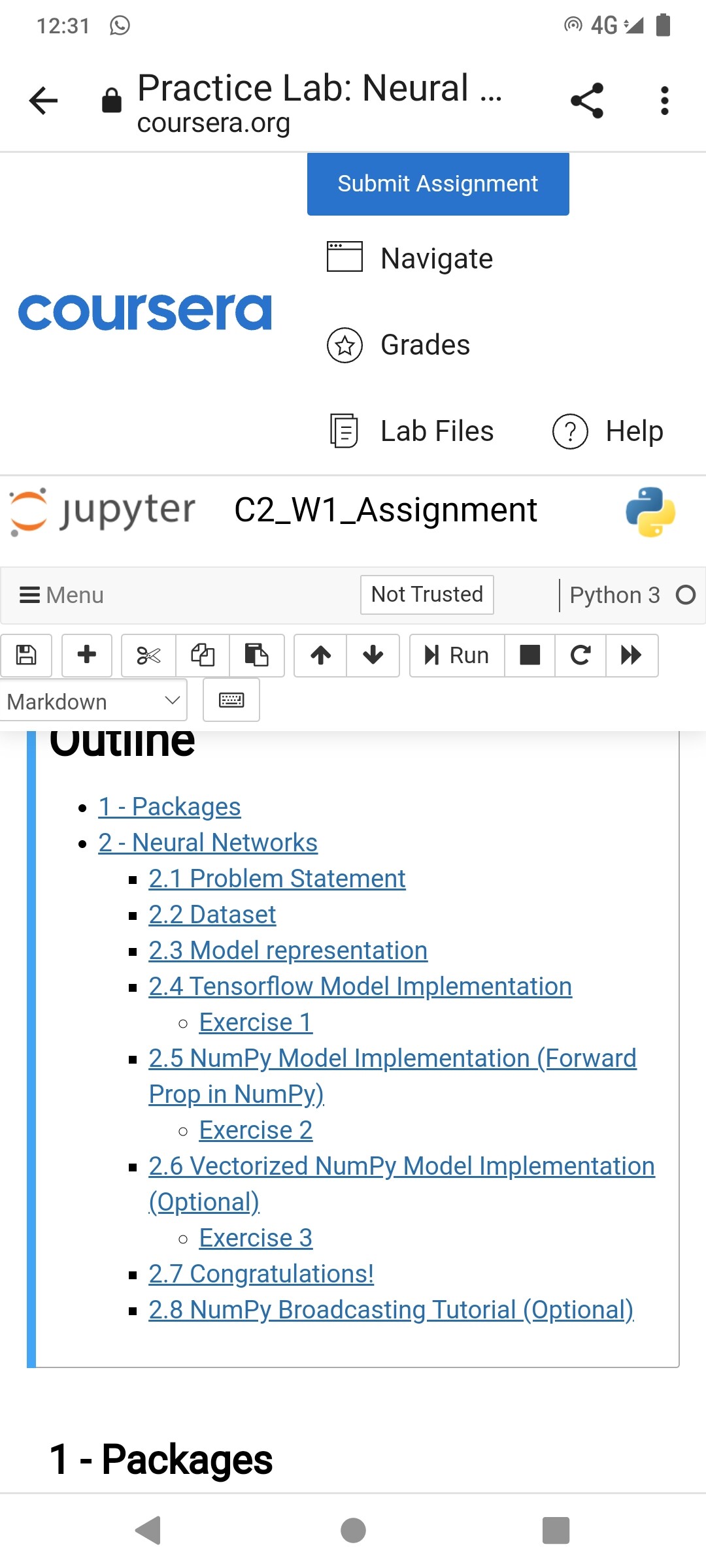 Course 2 practice lab easy explained - Advanced Learning Algorithms - DeepLearning.AI