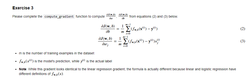 Don T Get Which Line Of Code Compute Sigmoid S Gradient Supervised Ml Regression And