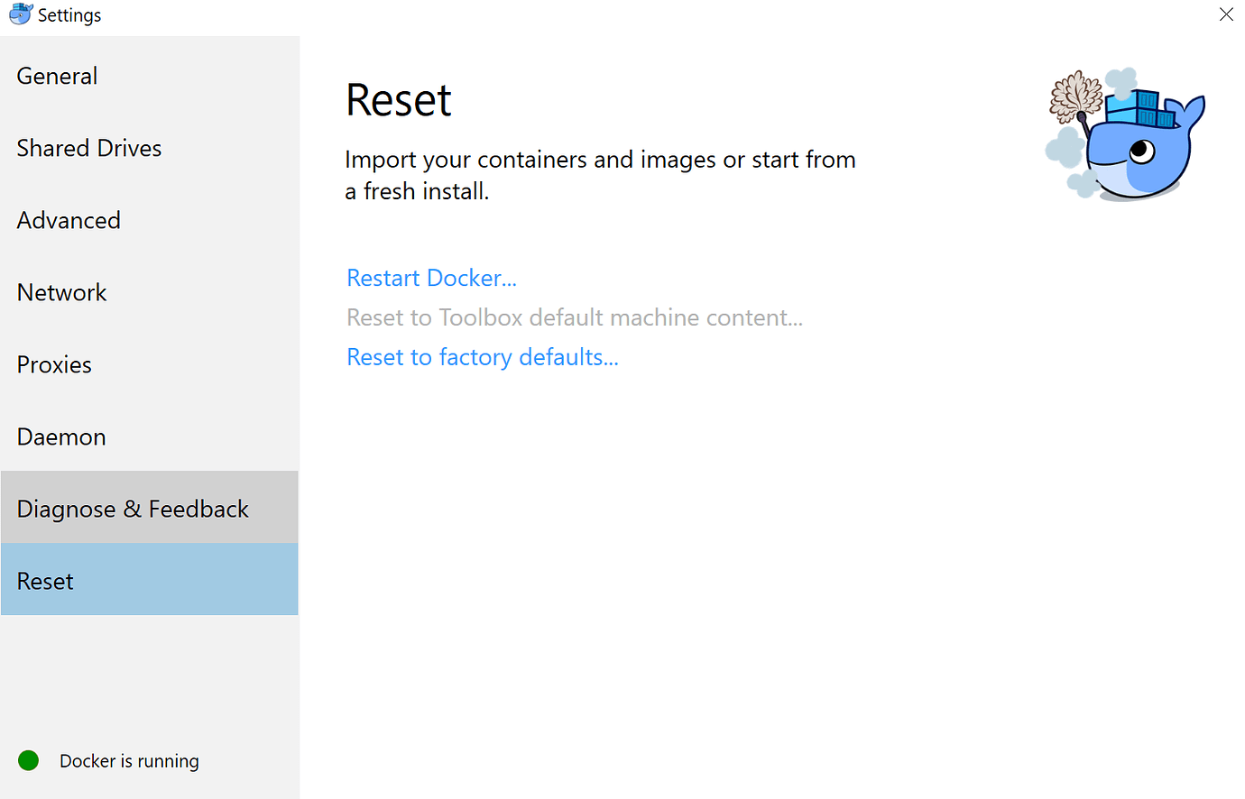 Restart Docker Service From Command Line Docker Desktop For Windows