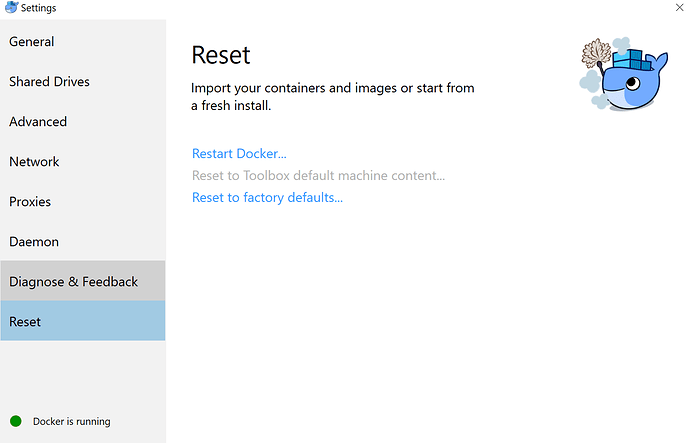 Restart Docker Service From Command Line Docker Desktop For Windows 