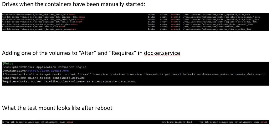 Containers With Nfs Volumes Wont Start After Reboot General Discussions Docker Community Forums 0117