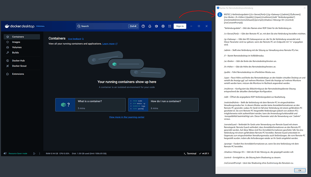 Docker desktop opens remote desktop manager - Docker Desktop - Docker ...