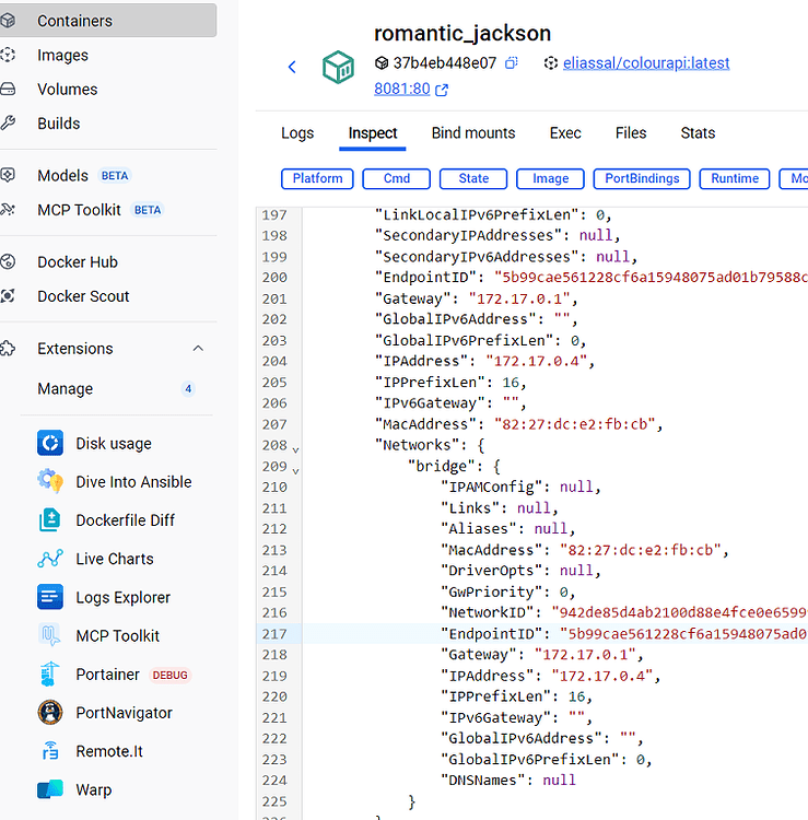 Not able to contact container when run with port forwarding - Docker Desktop - Docker Community ...