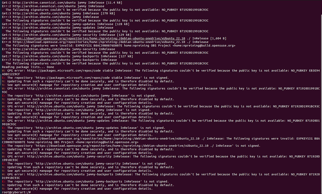 Failed To Download Repository Information On My Ubuntu Version 22 General Docker Community
