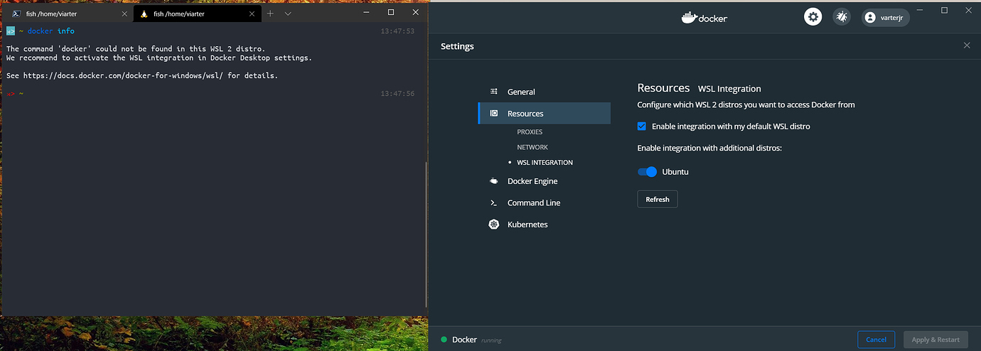 Wsl 2 Default Distro Docker Not Found Docker Desktop Docker Community Forums