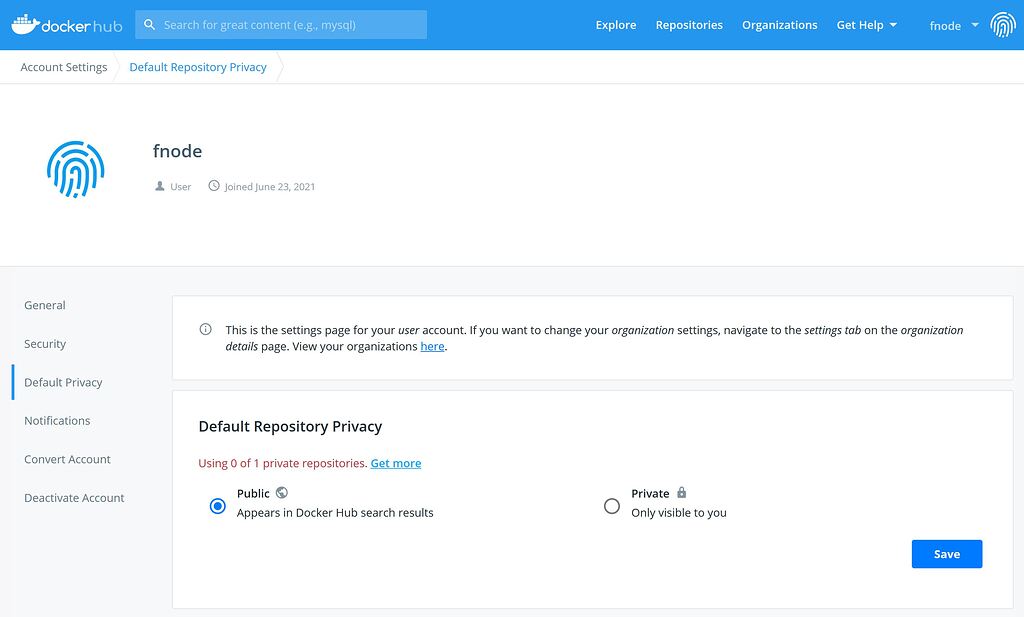 Linked accounts tab missing - Docker Hub - Docker Community Forums Linked accounts tab missing - Docker Hub - Docker Community Forums