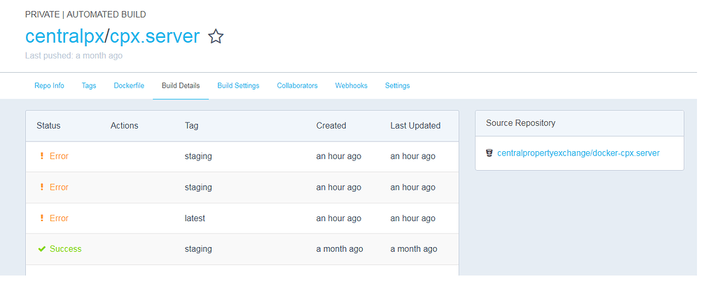 Automated docker build fails - General - Docker Community Forums