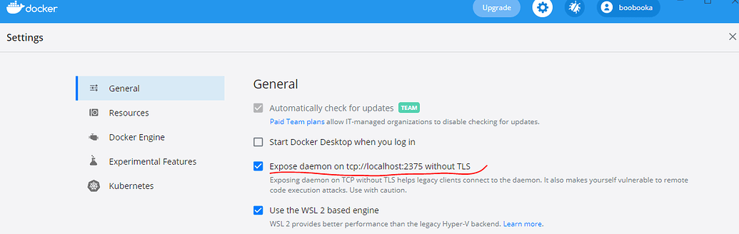 Unable To Connect To Docker Daemon From Jenkins Docker Plugin On Win10 Docker Desktop Docker