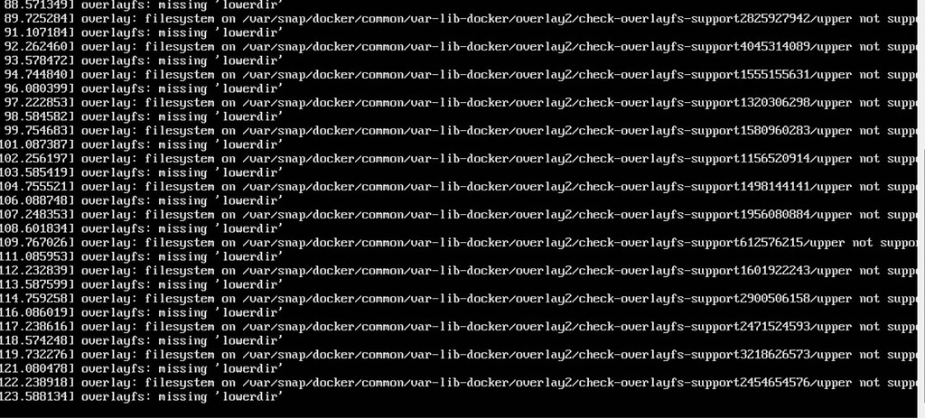 Error - OverlayFS missing 'lowerdir' - General - Docker Community Forums