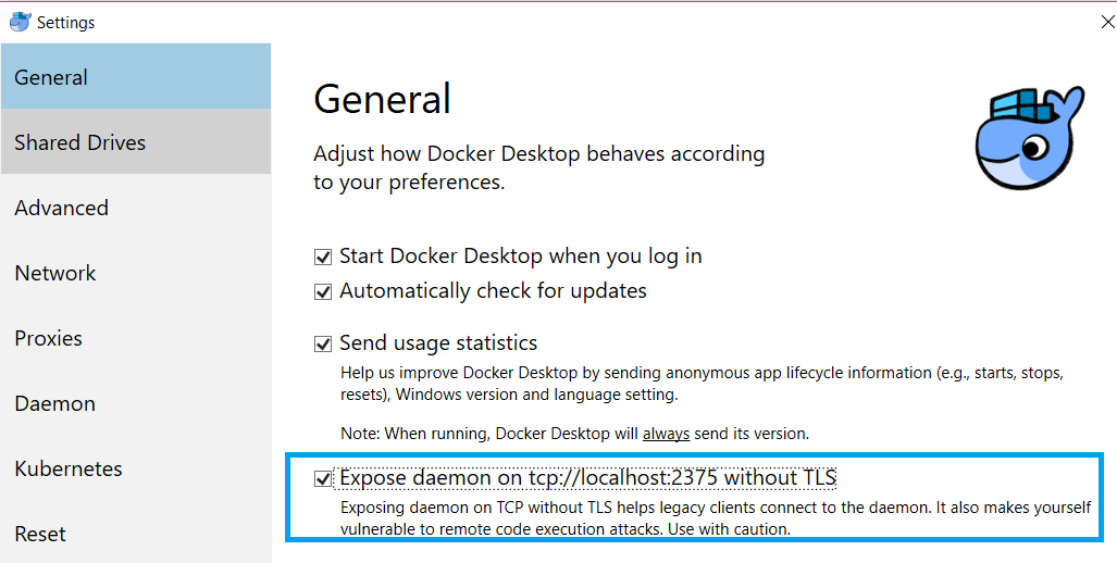 Spotify Docker Maven Plugin Can T Connect To Localhost 2375 Docker Desktop For Mac Docker