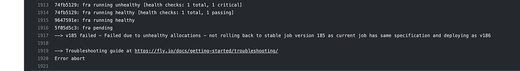 Deploys are failing - Fly.io