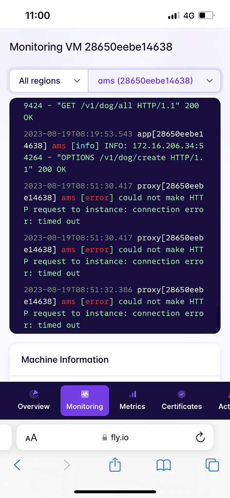 Randomly my FastApi server blocks on timeout proxy - Fly.io Randomly my FastApi server blocks on timeout proxy - Fly.io