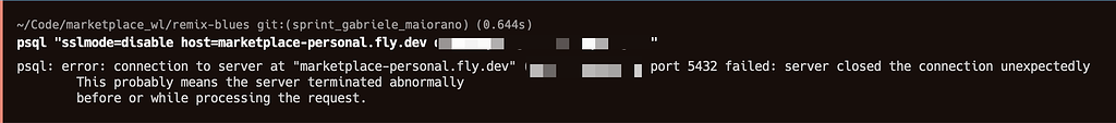 Server closed the connection unexpectedly - Build debugging - Fly.io