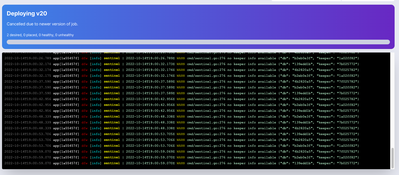 Missing postgres vm - Fly.io Missing postgres vm - Fly.io