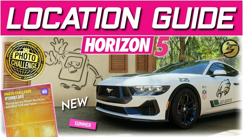 Forza Horizon 5 PHOTO CHALLENGE TANK CAFE NEON TANK near TULUM FH5 ...