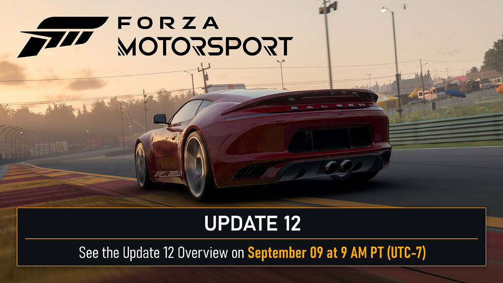 Update 12.0 Overview - Mid-Engine Month | Sep. 9 content update - FM ...