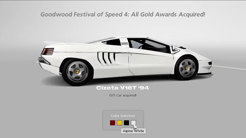 Ability to Select Prize Car Colors When Being Rewarded - Creative ...