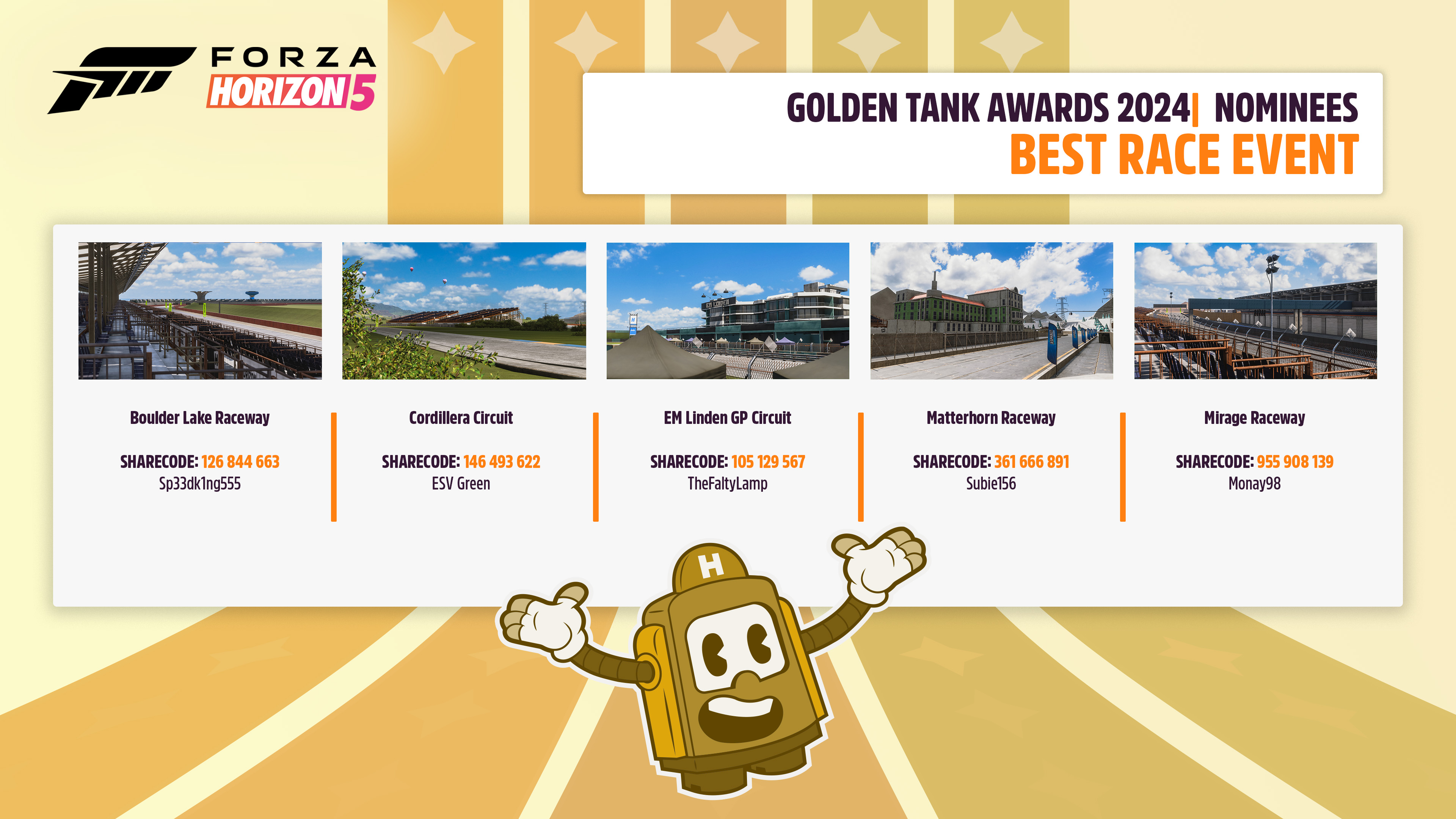 Official FH5 Golden Tank Awards - 2024 | Winners announced - EventLab ...