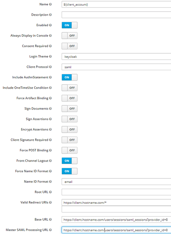 Keycloak Saml Authentication Redirection Configuring The Server Keycloak