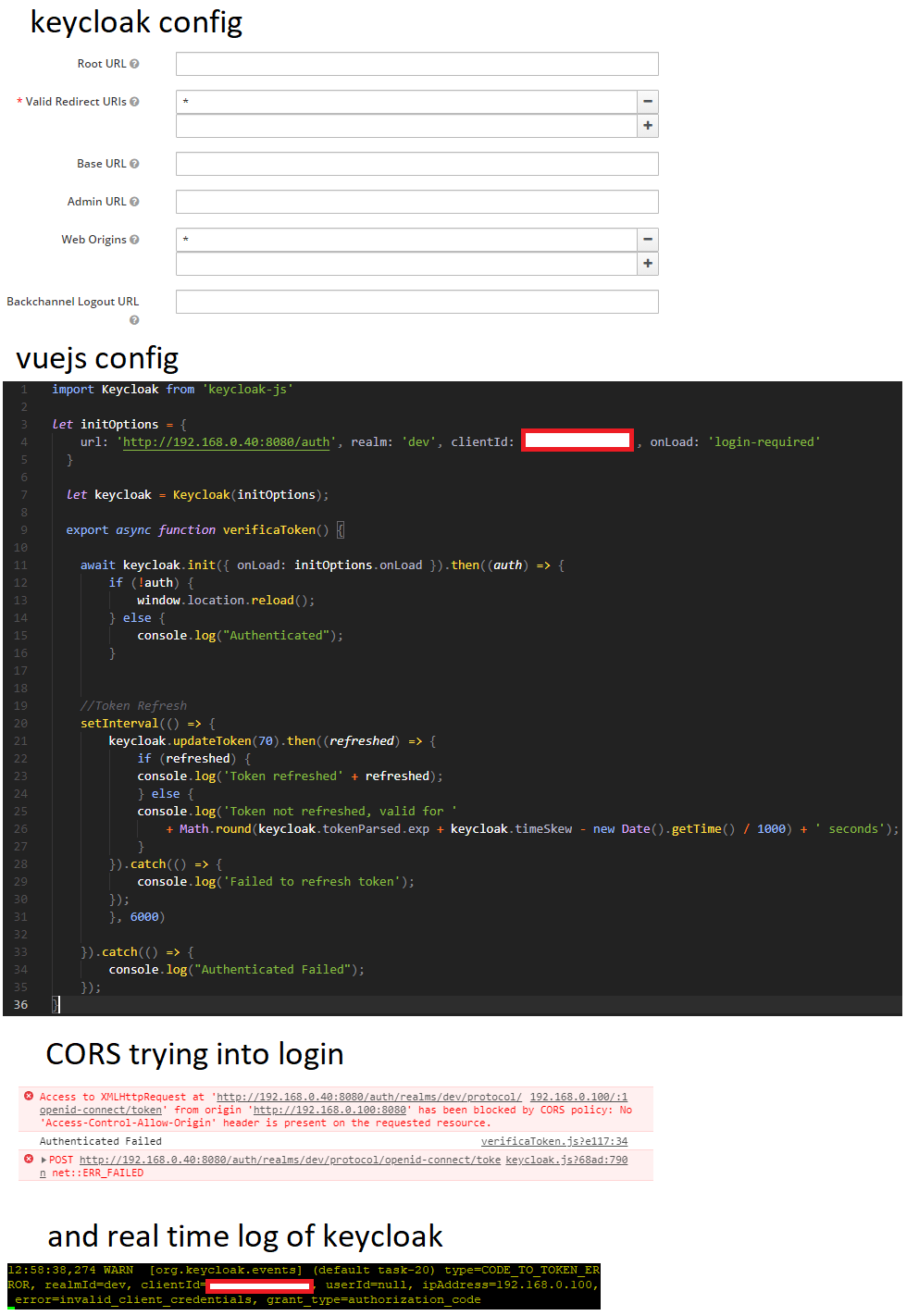 Cors With Keycloak And Vuejs Keycloak