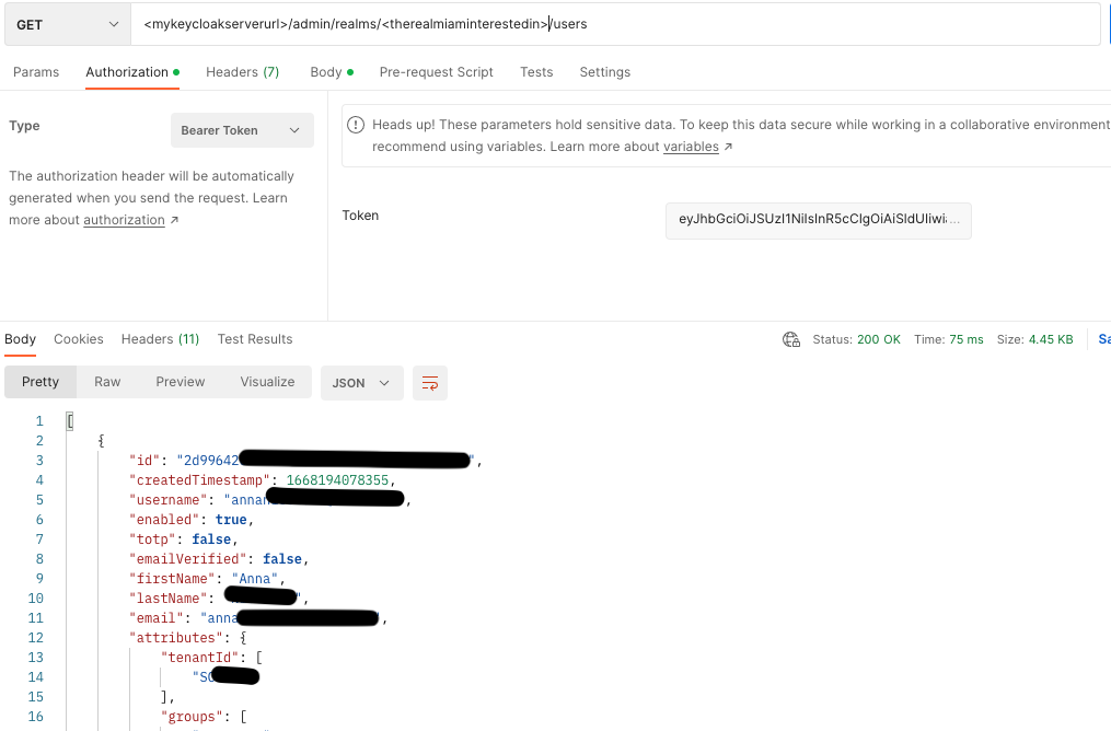 Get All Keycloak Usersusernames Issue Getting Advice Keycloak 2285