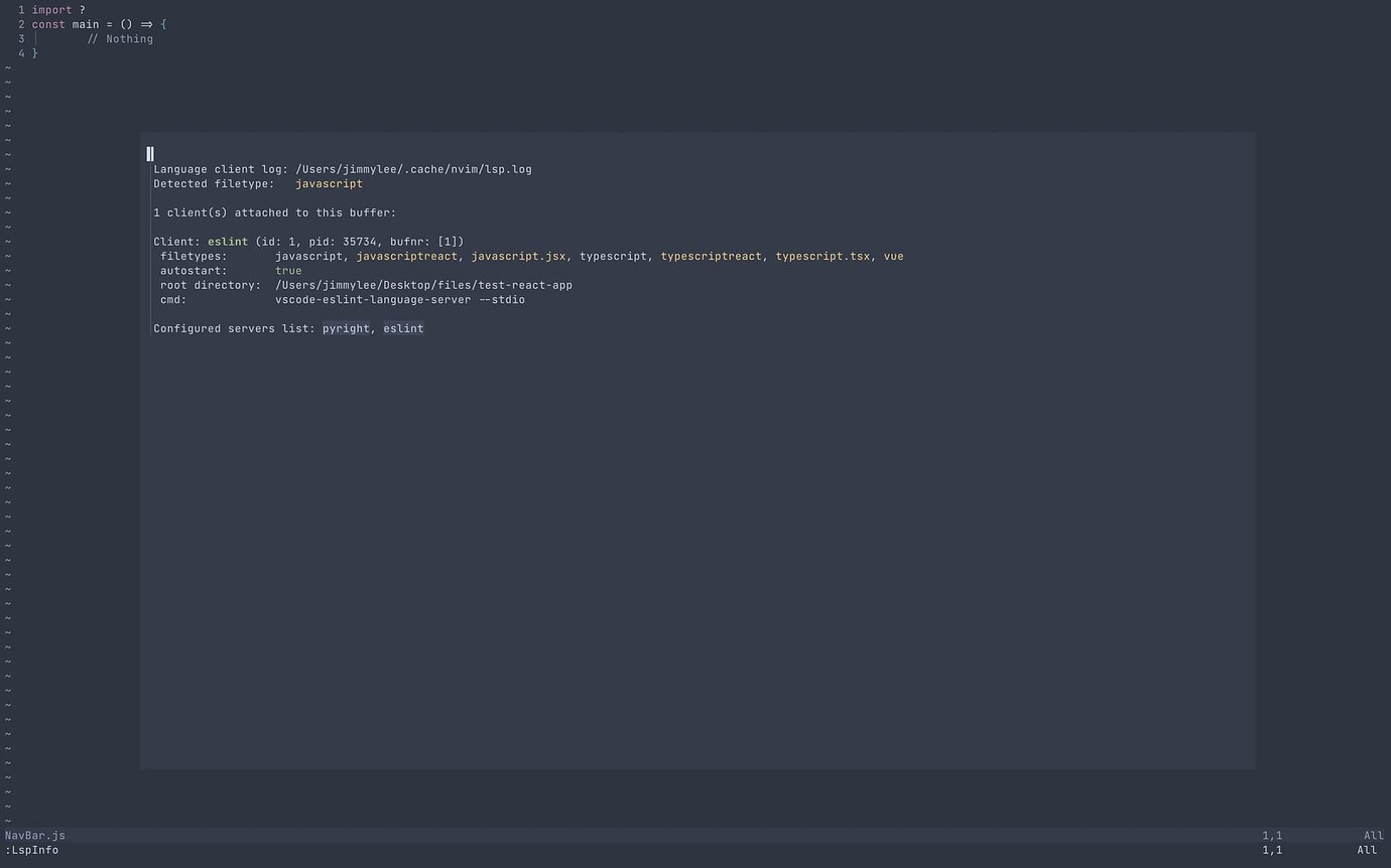 How Do I Setup Eslint Properly Language Server Protocol Lsp Neovim Discourse