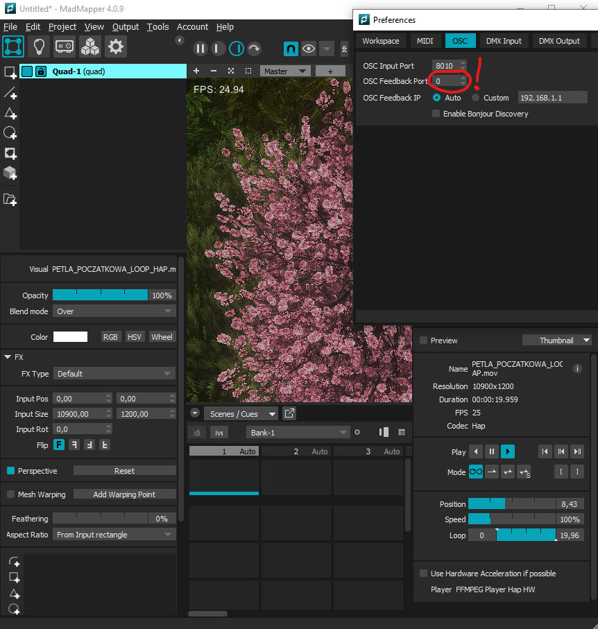 Osc Fader Feedback With Madmapper And Media Position Time Usage Questions Community
