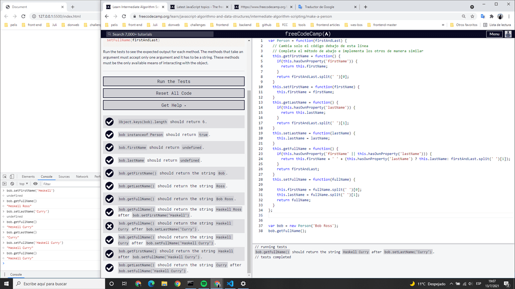 Can't pass this tests , but in my com puter works fine. Help please ...