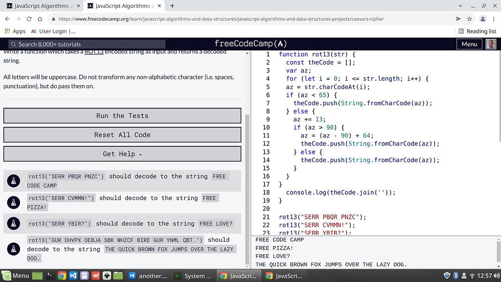 Code works elsewhere but not in fCC - JavaScript - The freeCodeCamp Forum