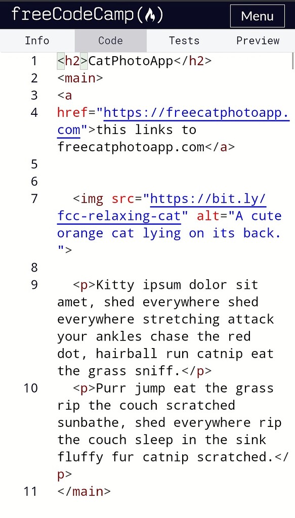 Having problem in 'Basic HTML and HTML5: Link to External Pages with Anchor Elements' - HTML-CSS ...