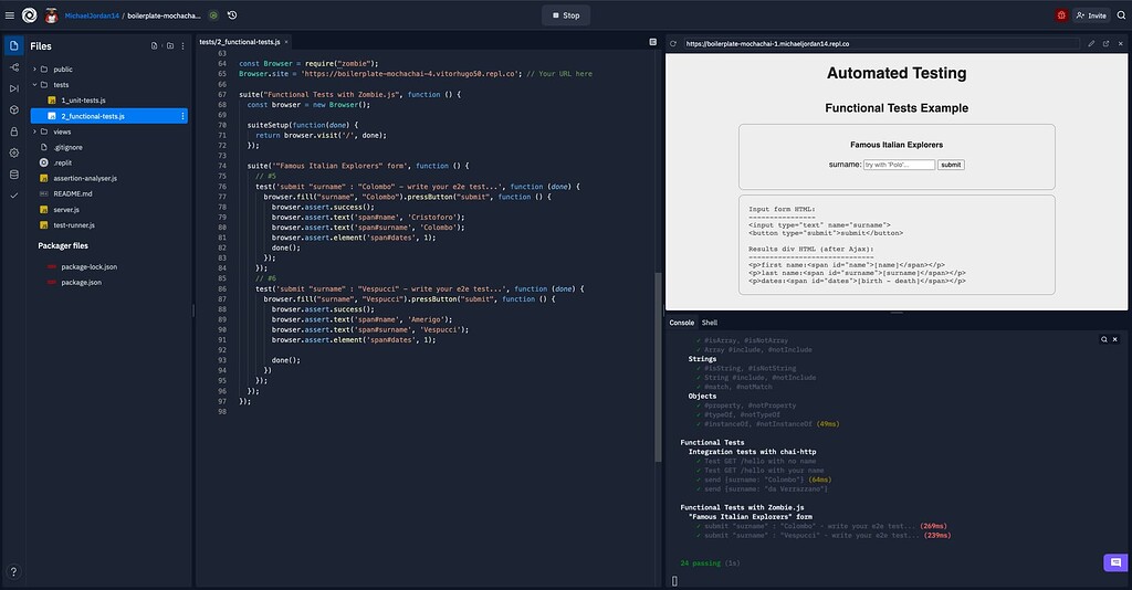Quality assurance with chai tests are broken - JavaScript - The ...