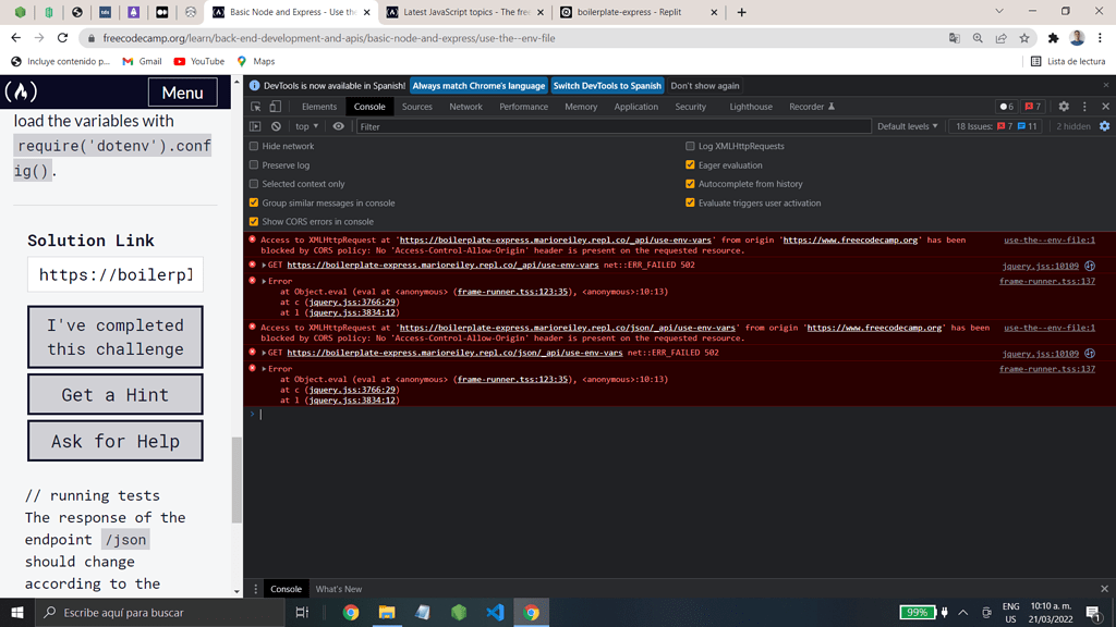 Use the .env File fail! - JavaScript - The freeCodeCamp Forum