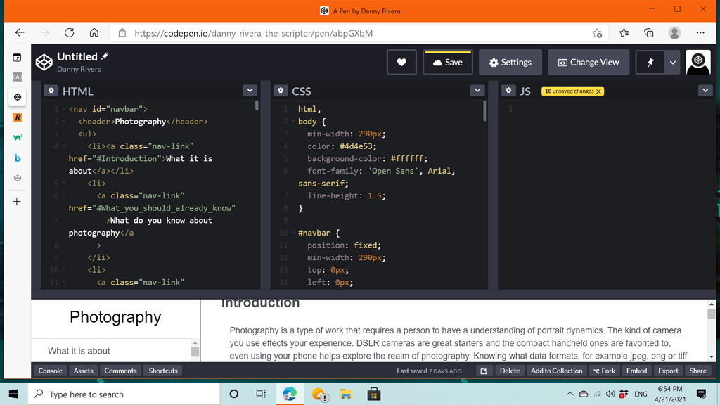 Technical document css - HTML-CSS - The freeCodeCamp Forum
