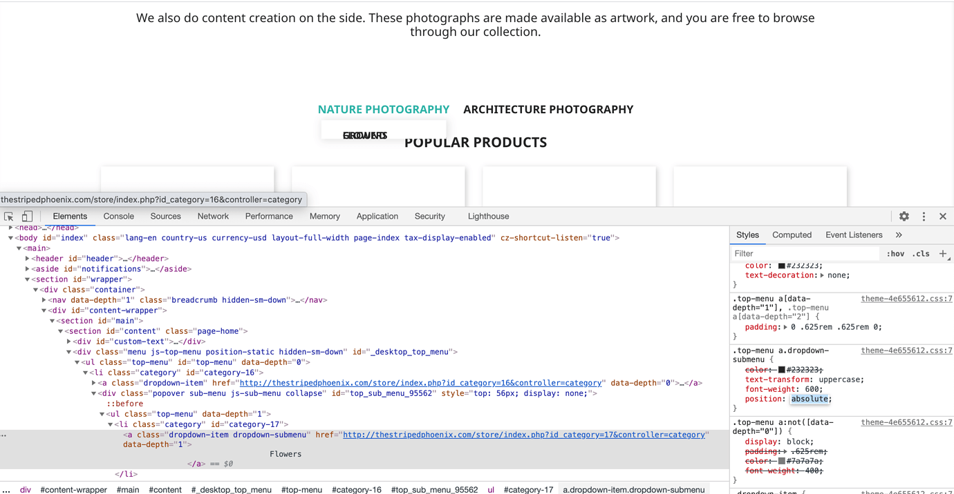 How to keep a dropdown from moving elements - HTML-CSS - The ...