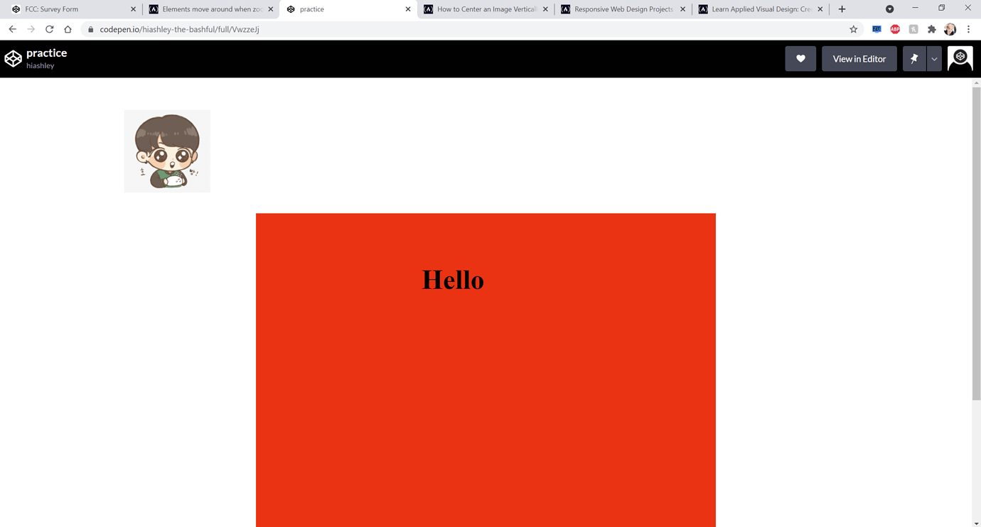 Elements move around when zooming in or viewport size changes - HTML-CSS - The freeCodeCamp Forum