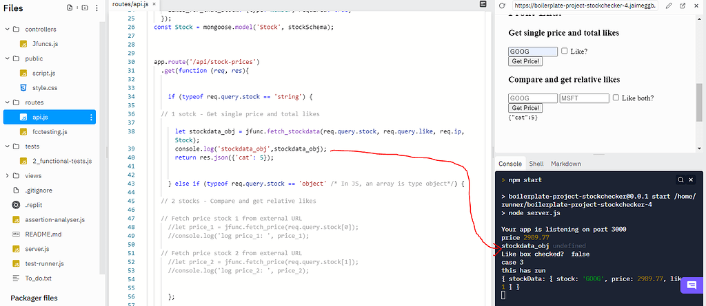 How do I fix a situation in which findOne() runs after it should ...